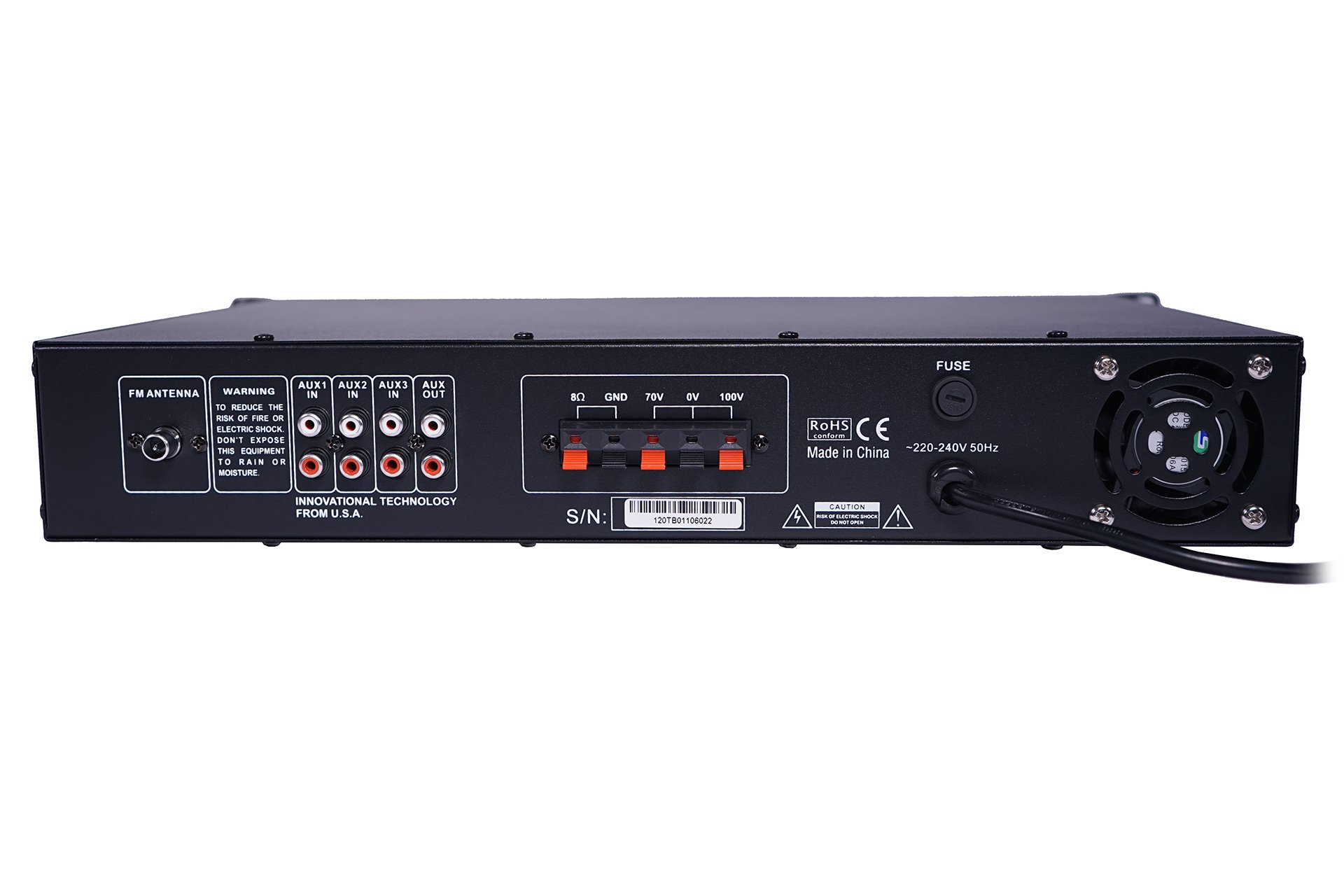 Mixer amplificator cu media player, 120W/100V, IPA-120